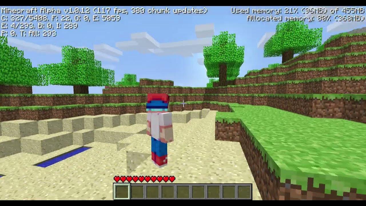 Minecraft Java Edition Alpha v1.0.12 - YouTube