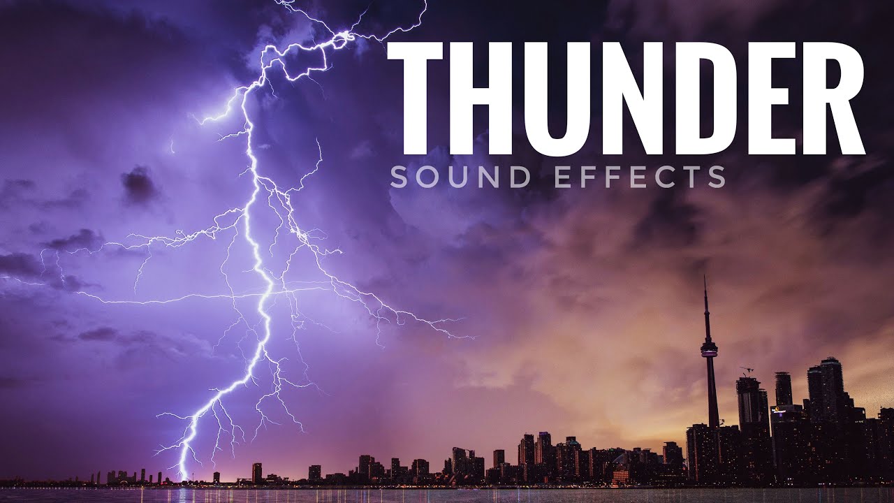 Thunder Rain sound effect copyright free | Rain noises | Thunder sounds ...