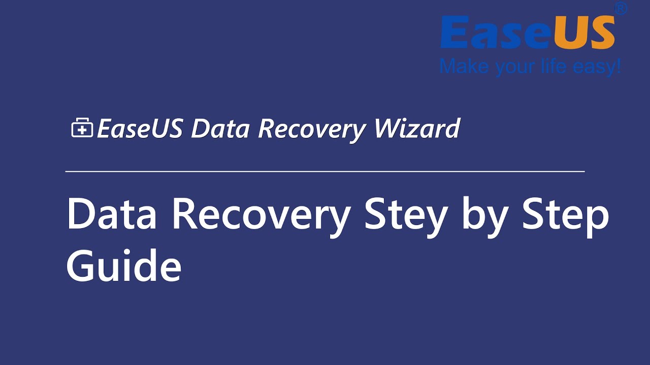 Data Recovery Step by Step Guide - YouTube