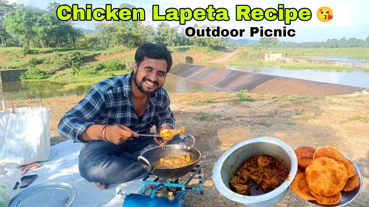 Chicken Lapeta Recipe 🤤👌// Outdoor Picnic Chicken Recipe // मुर्गी ...