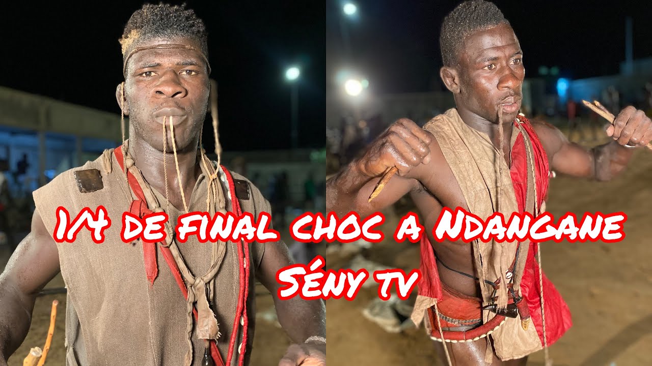 1/4 de final choc BABOU FAYE vs GOUDIA DJILOR A NDANGANE LE 24 mai 2024 ...