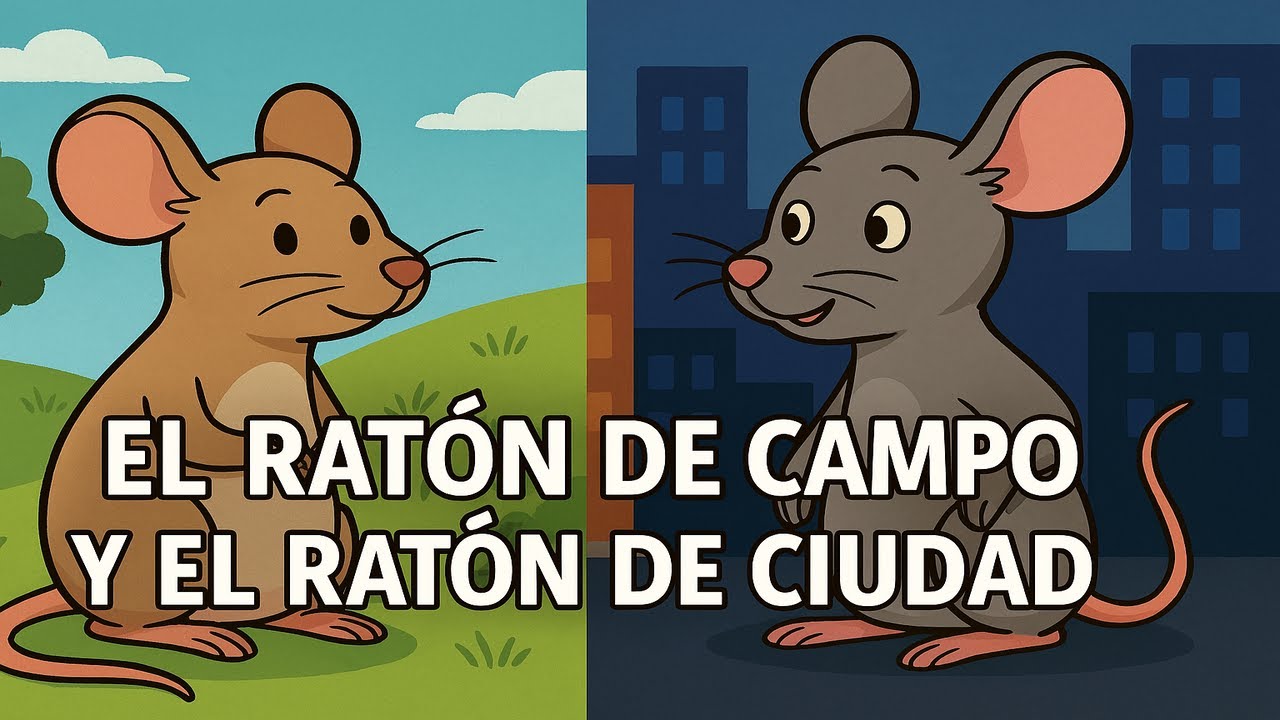 📖 El Ratón de Campo y el Ratón de Ciudad | Cuento Infantil con ...