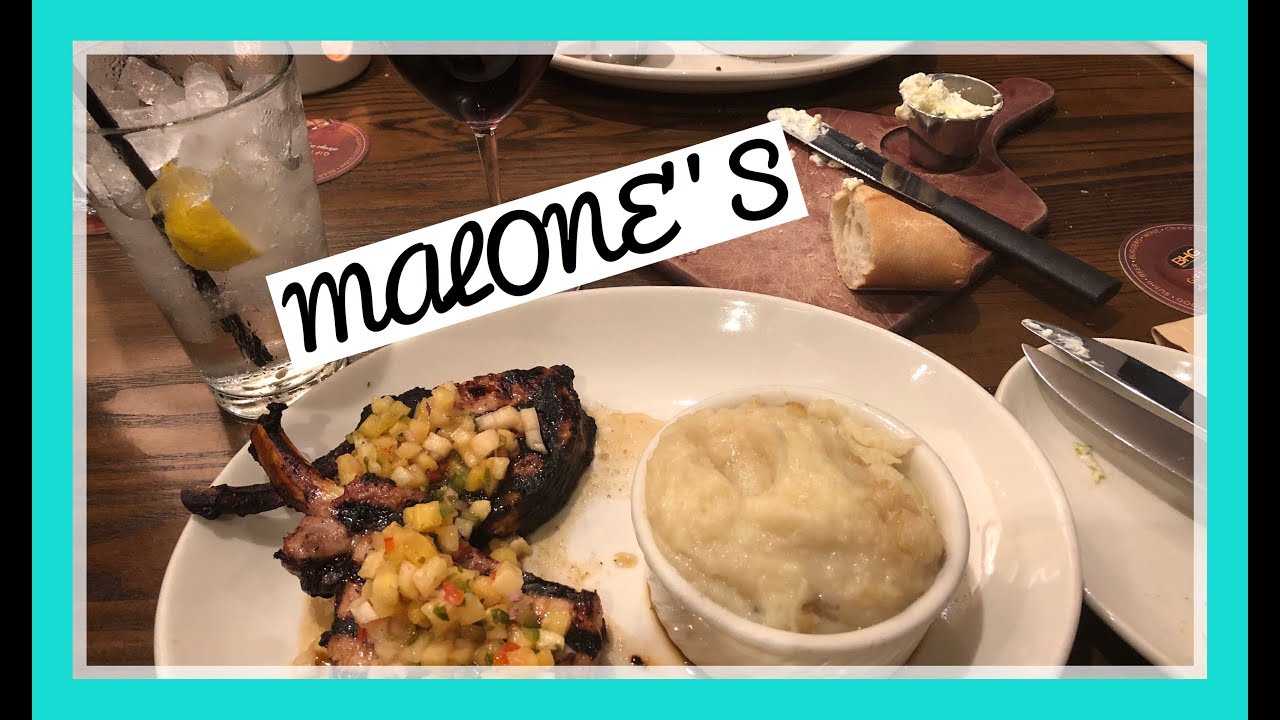 EAT WITH ME | MALONE’S STEAK AND SEAFOOD - YouTube