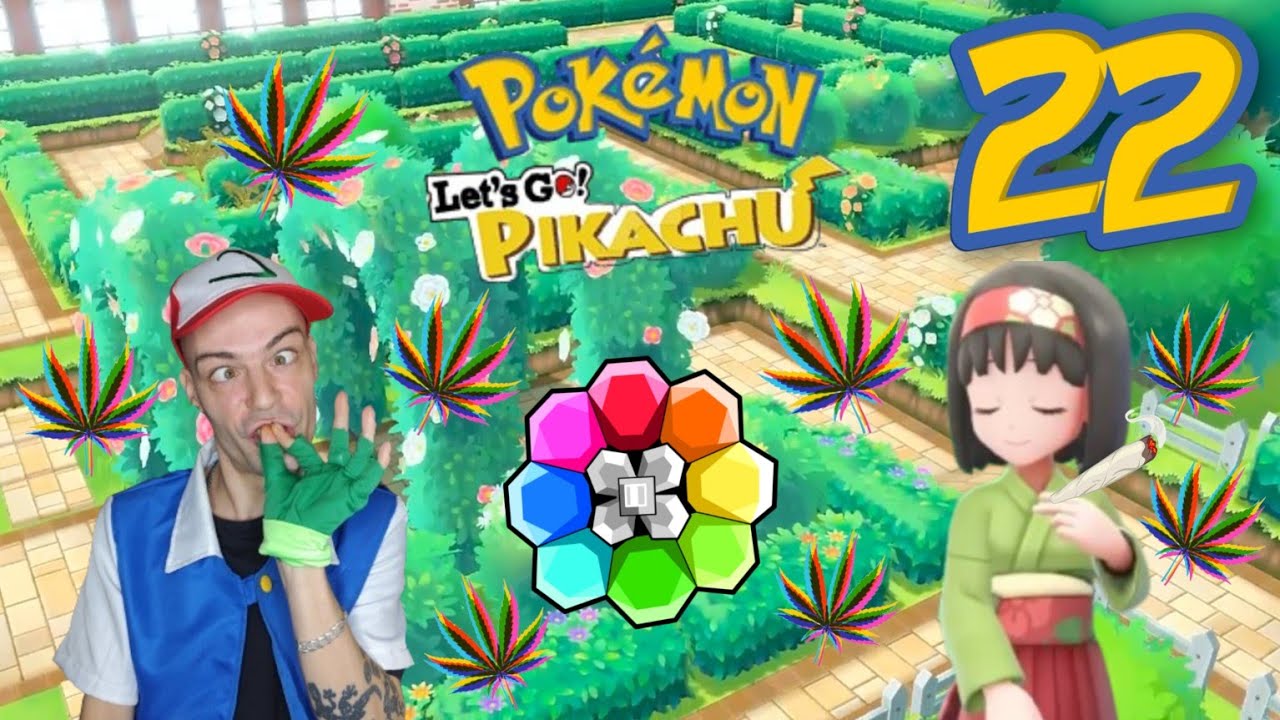 ⚠️ERIKA, LIDER DEL CUARTO GIMNASIO⚠️POKEMON LET'S GO PIKACHU/AMARILLO ...