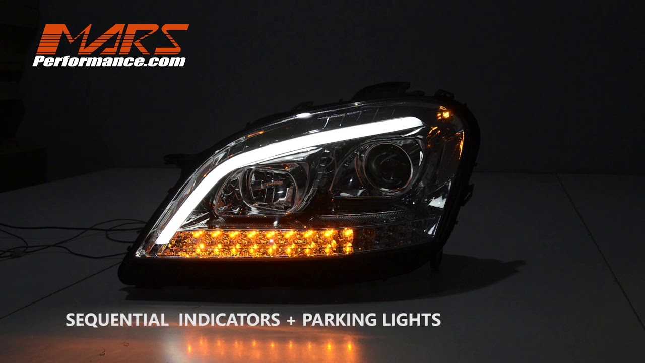 Mars Performance DRL Projector Sequential Indicator Head Lights for ...