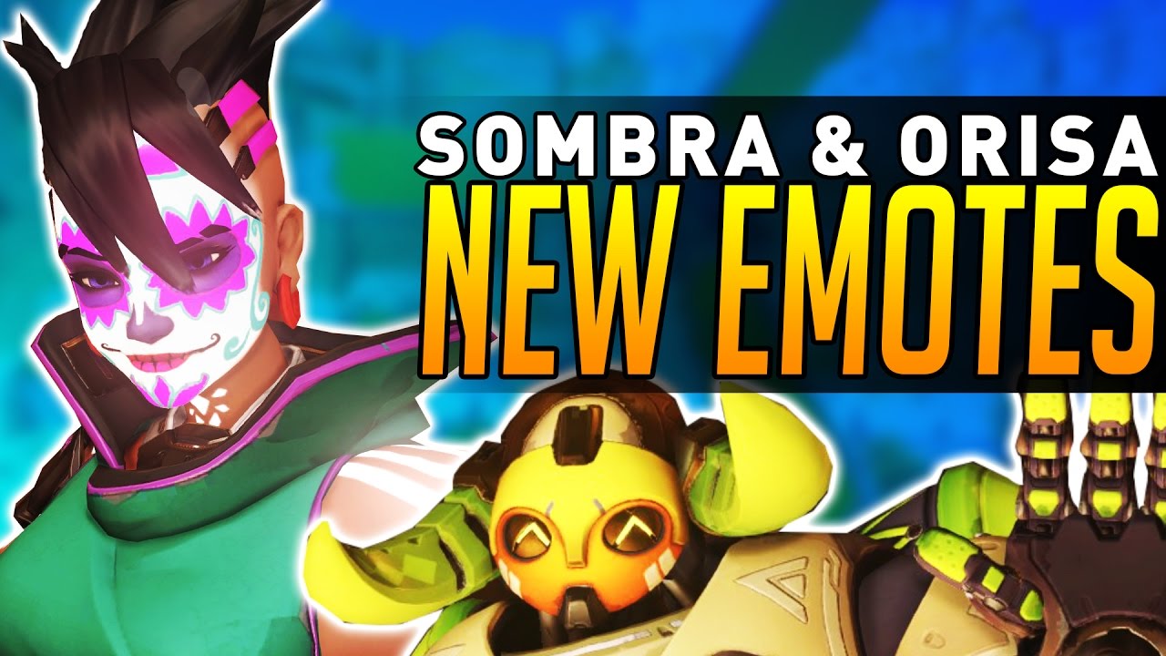 Overwatch - NEW EMOTES for Sombra & Orisa! - YouTube