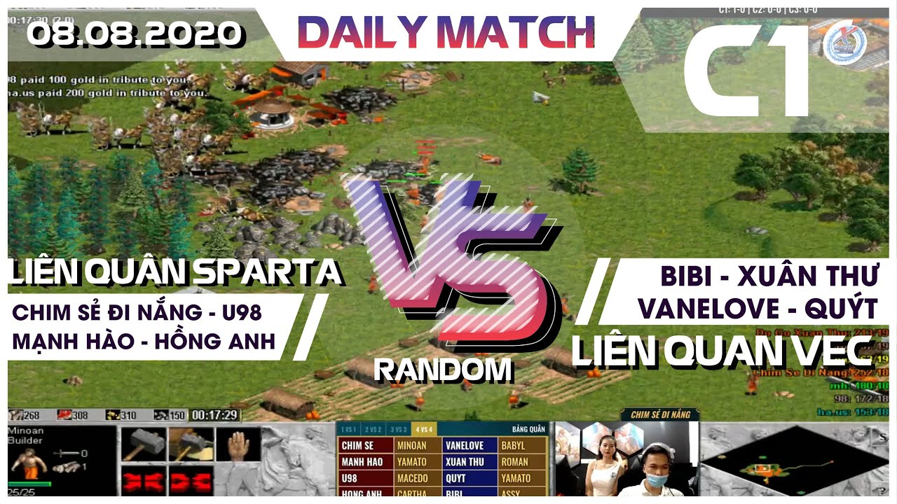 C1 Kèo Super Star Liên quân EGO vs Liên quân VEC Team 4vs4 Random 08-08-2020 - YouTube