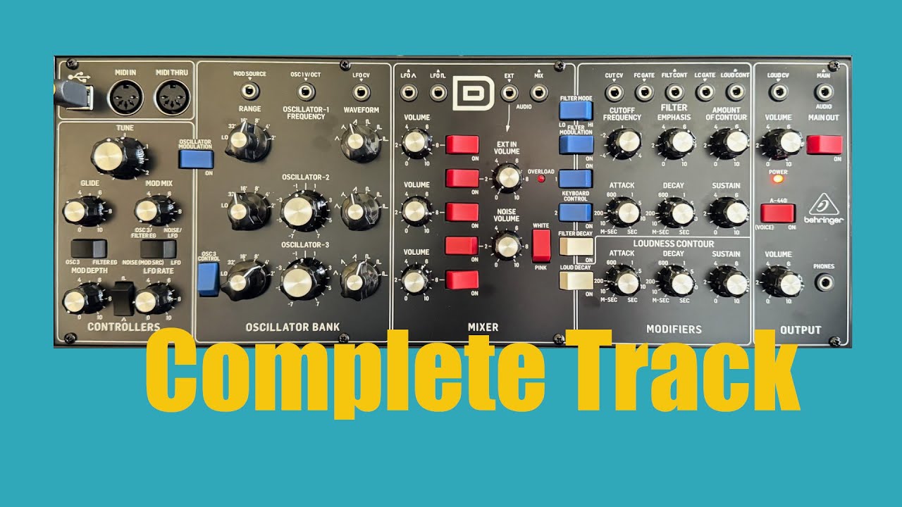 Behringer Model D Complete Song - YouTube