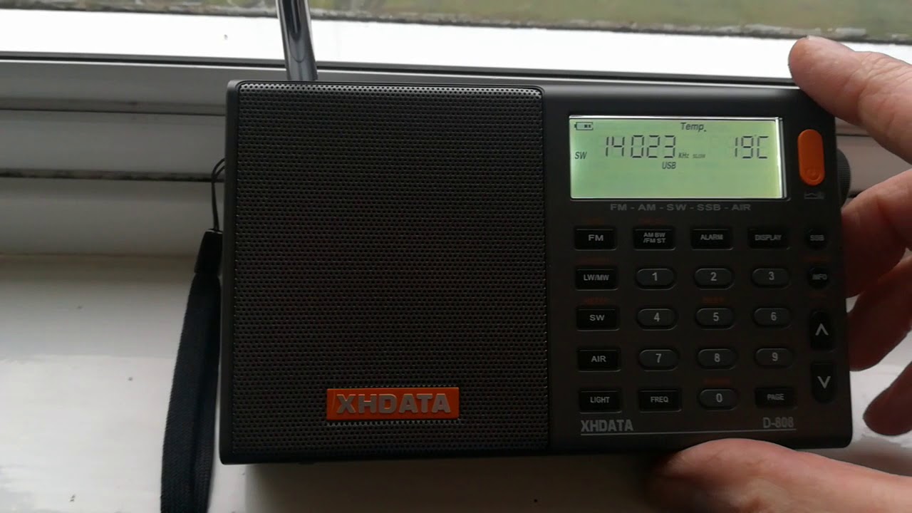 20m CW on XDATA D-808 Portable with inbuilt whip antenna - YouTube