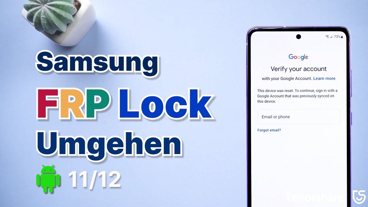Samsung FRP Lock entfernen Android 11 oder 12 - So geht's！ [2025] - YouTube