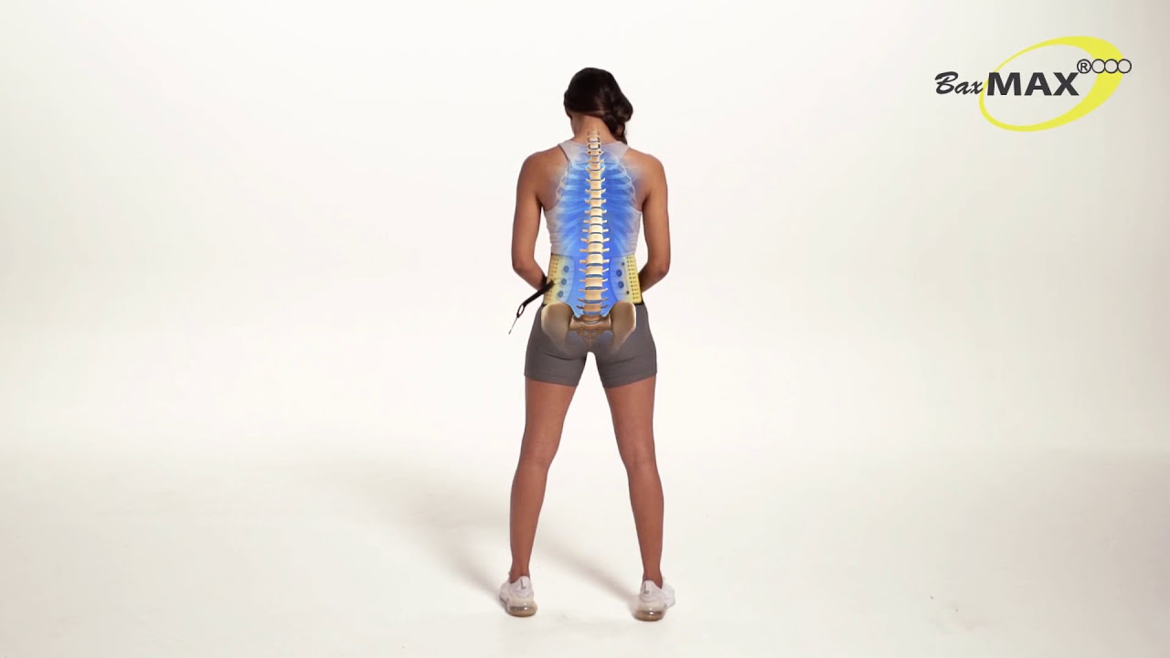 The BaxMAX Back Support reduces lumbar compression, here’s how - YouTube