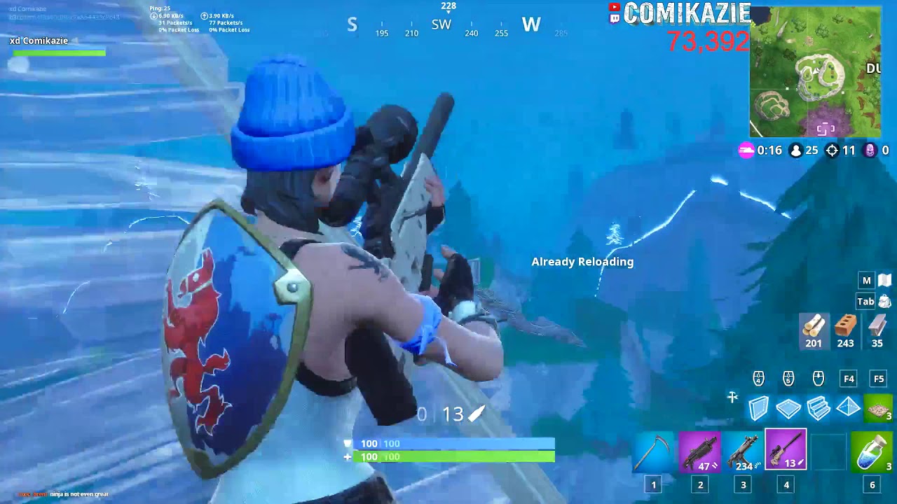 Fortnite 20 Bomb in solos with Sniper Gameplay - Comikazie - YouTube