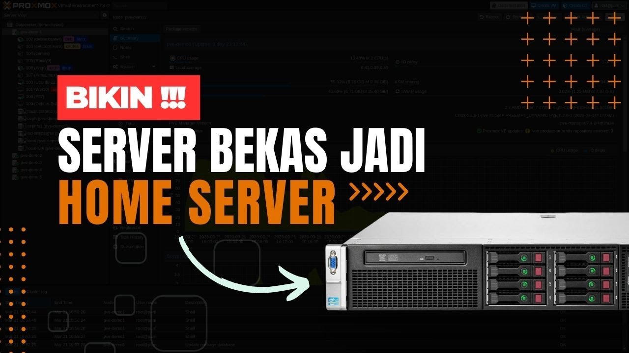 Server Bekas Jadi HOME SERVER ? Kira-kira Gimana ? 🤔 - YouTube