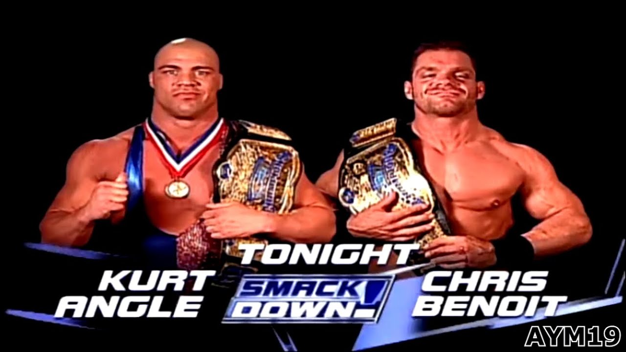 Chris Benoit vs Kurt Angle SmackDown! 10/28/2002 Highlights - YouTube