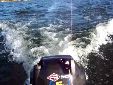 5HP Briggs and Stratton 12ft Waco Jon Boat AndyG - YouTube