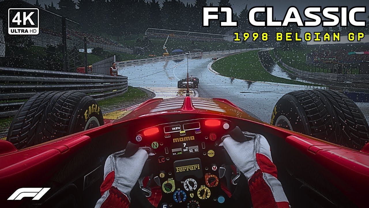 Michael Schumacher 1998 Race at SPA in Ferrari F300 | Amazing V10 Sound ...