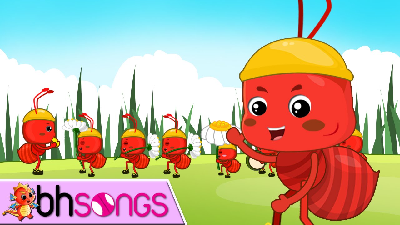 Ants Go Marching | Nursery Rhymes Songs with Lyrics and Action for ...