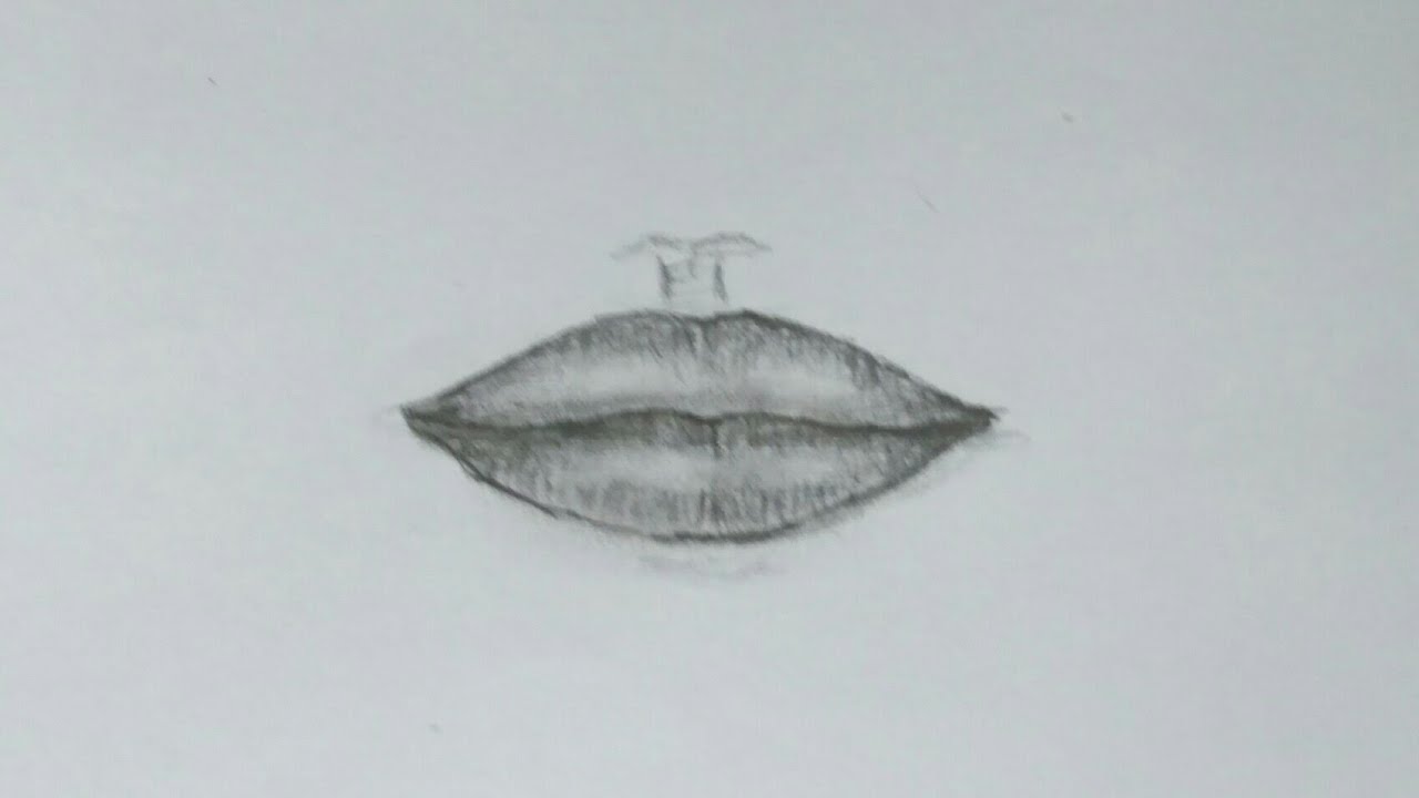 How to draw realistic lips for BEGINNERS #4 - Easy Tutorial - YouTube