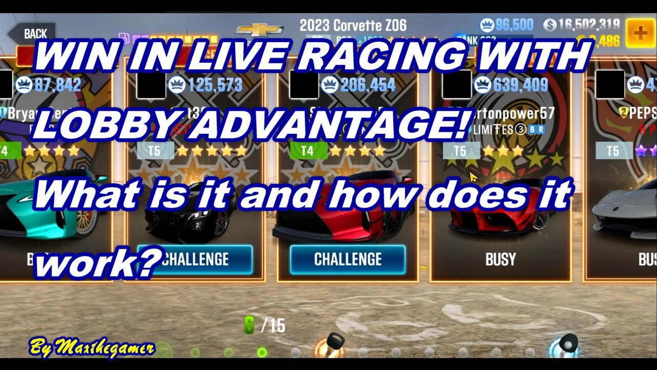 CSR 2 | CSR Racing 2, WIN LIVE RACES with LOBBY ADVANTAGE! How does it ...