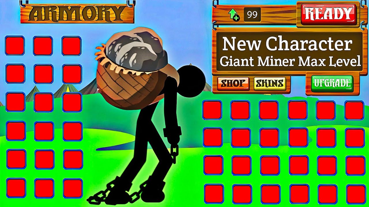 Upgrades Complete! Max Level Giant Miner in the Arena! | Stick War ...