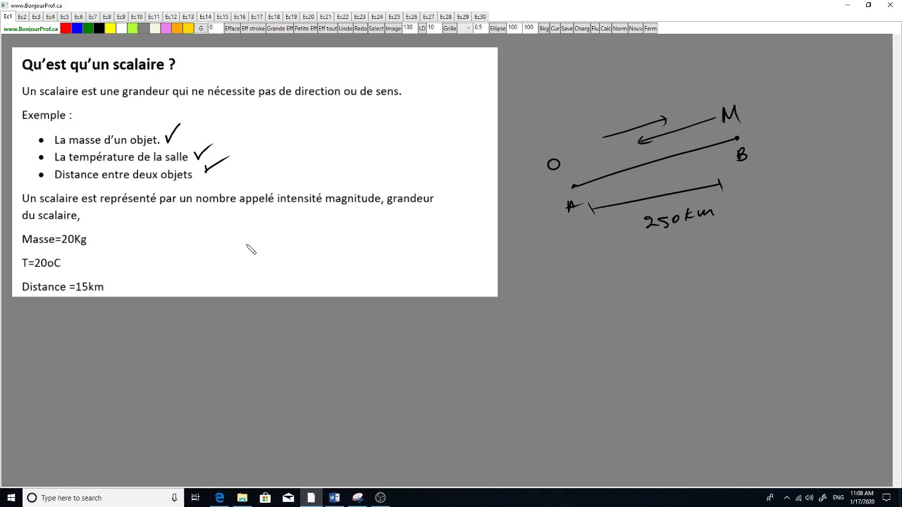 1 Qu'est ce qu'un scalaire - YouTube
