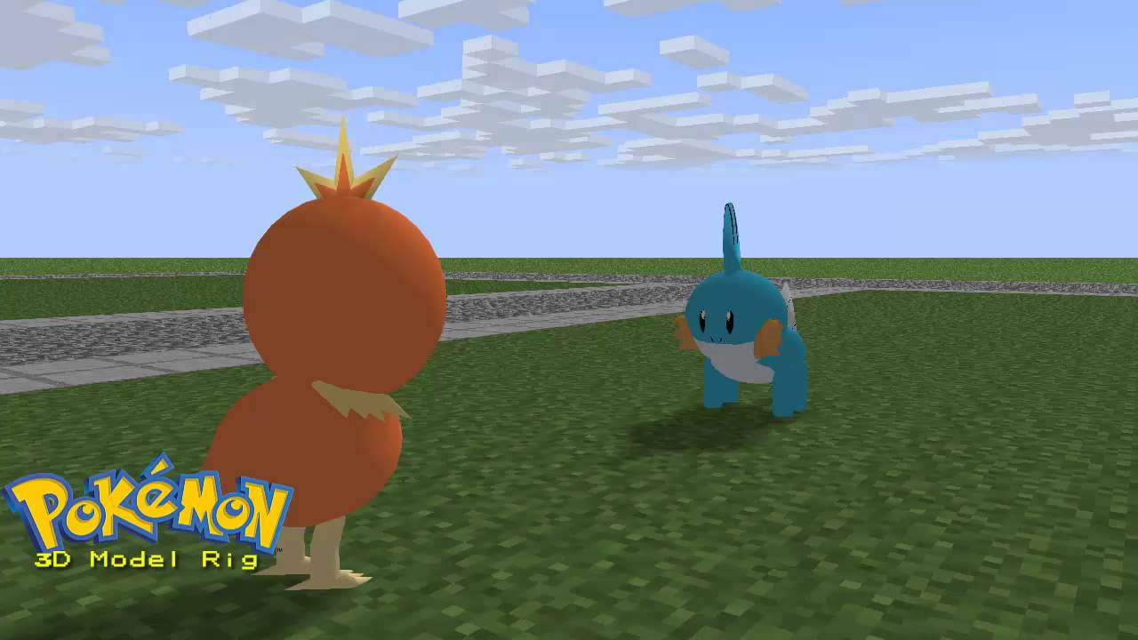 3D Pokemon Model Rigs in Minecraft?!?! - YouTube