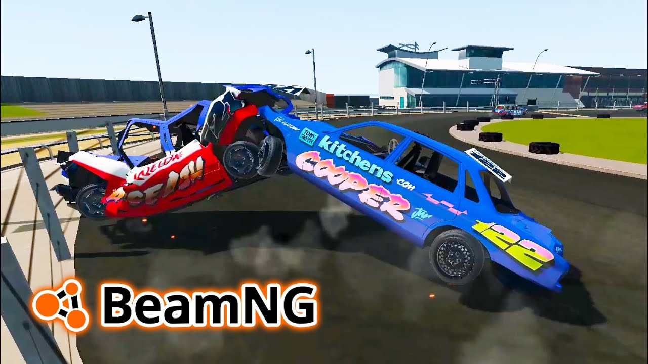 BeamNG Banger Racing [] Crash Compilation Part 1 - YouTube