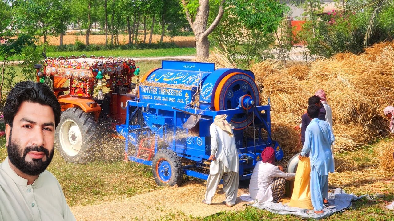 Tractor Thresher Se Gandum Ki Safai | Labour Ka Kaam Check Karain 😍 ...