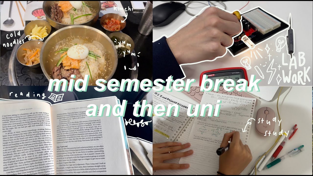april vlog 📝 | mid semester break then back to uni, studying for exams ...