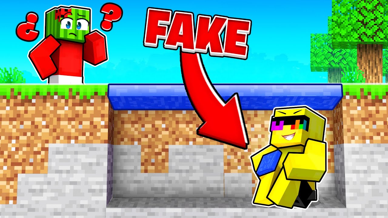 Using FAKE WATER To Prank Melon In Minecraft! - YouTube