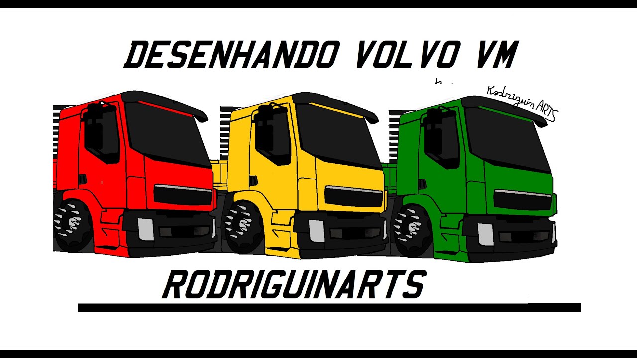 DESENHANDO VOLVO VM ESTILO CARTOON - YouTube