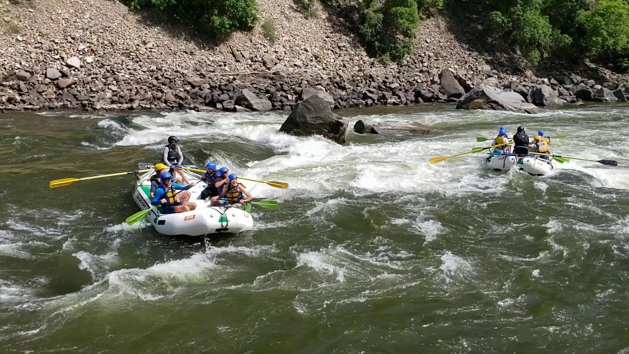 Sage Rafting Boats in Tombstone Rapid Shoshone - YouTube