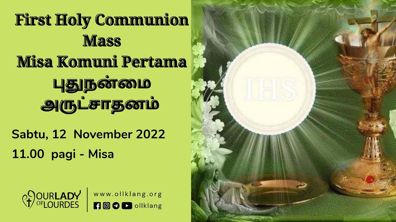 First Holy Communion Mass (community mass) - YouTube