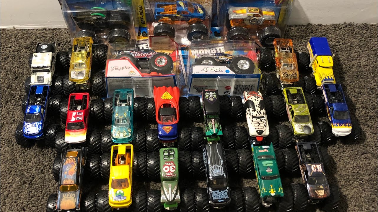 Unboxing & Reviewing Over 20 RARE Monster Jam Diecast Trucks! - YouTube