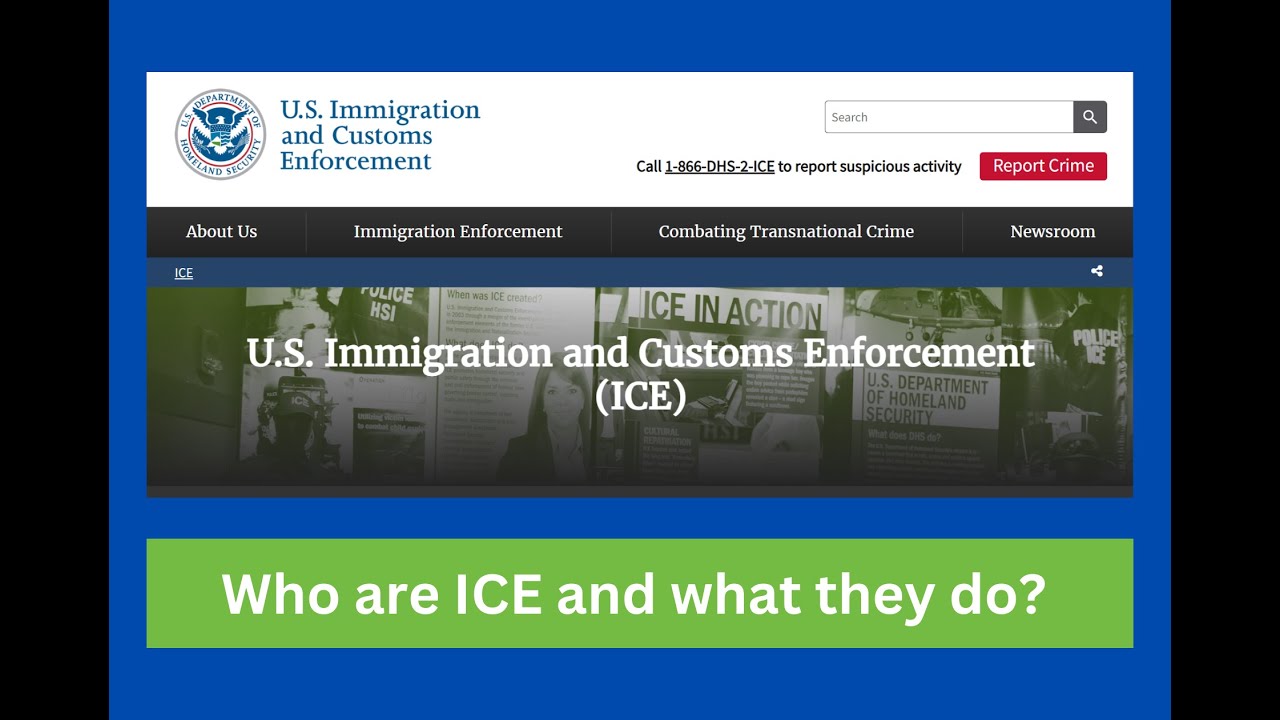 Who are ICE and what they do? - YouTube