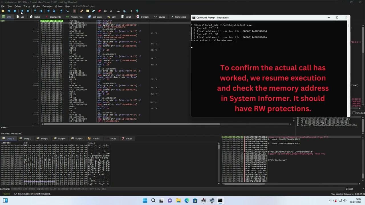EDR Unhooking: In-memory patching without VirtualProtect - YouTube