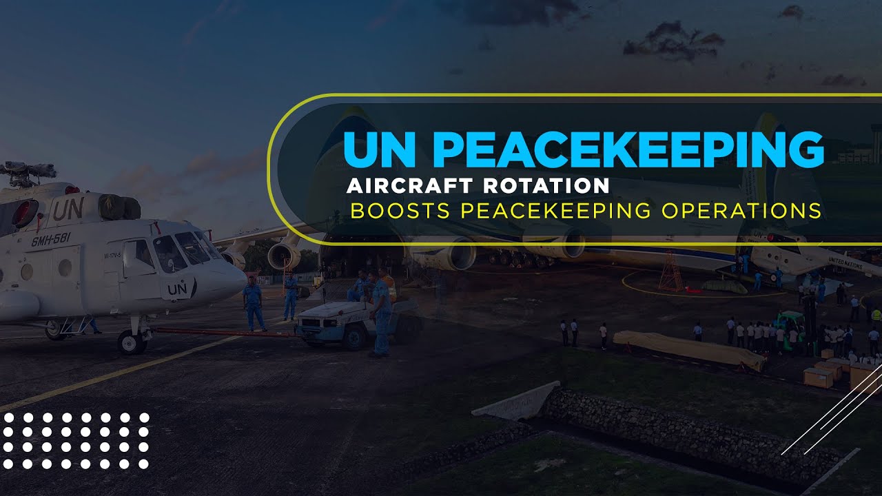 UN-Provided AN-124 Aircraft Transports MI17 Helicopter for Deployment ...