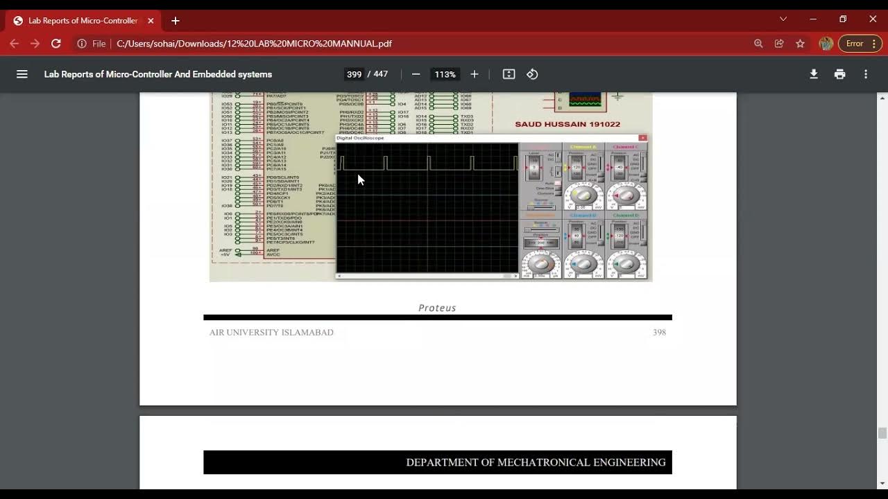 Fast and Phase-Correct PWM using Atmega328p to control DC motor speed |Lab 10| Saud Hussain ...