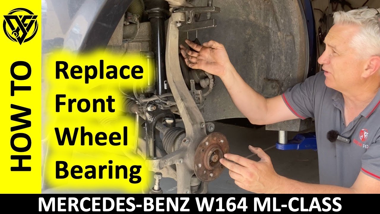 How To Replace Mercedes ML350 W164 Front Wheel Bearing - The Complete ...