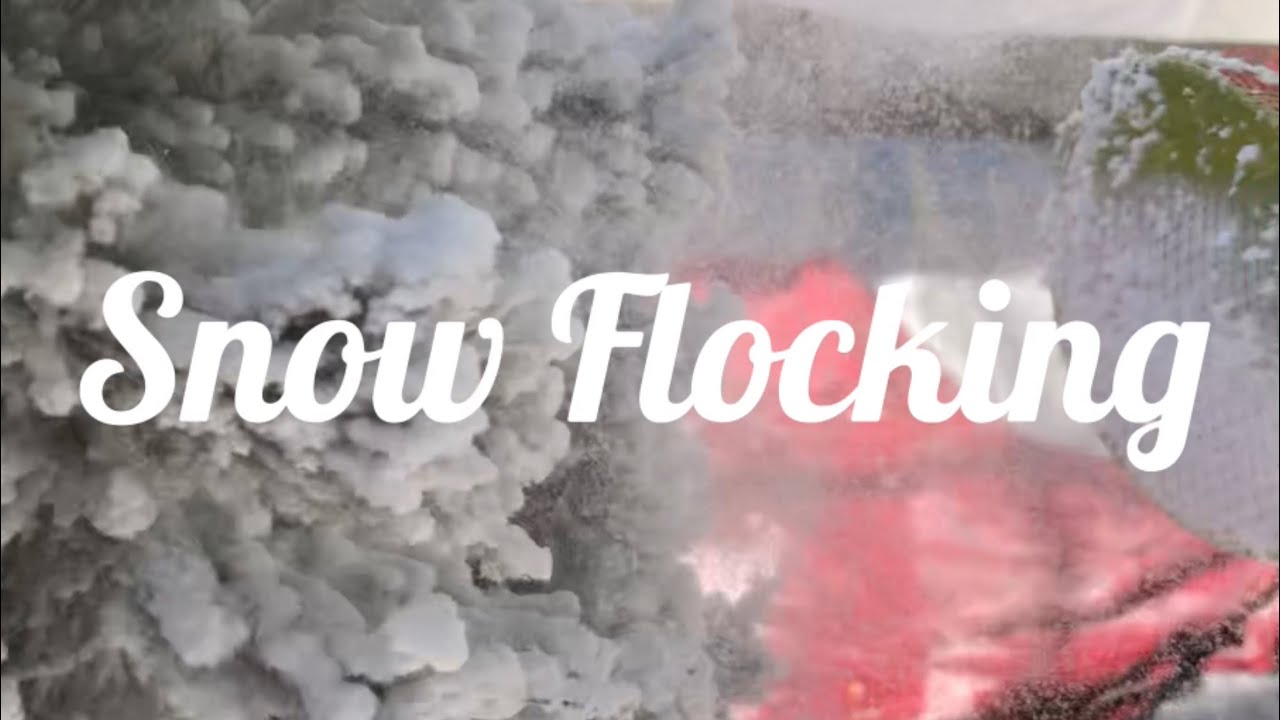 Snow bond Flocking Christmas Trees - YouTube