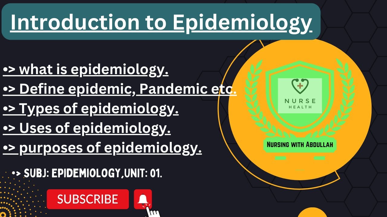 Introduction to Epidemiology in urdu| Post-Rn 2nd semester| Unit# 01 ...