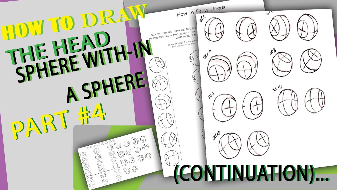How To Draw The Head Sphere With In A Sphere Part 4 (Continuation ...