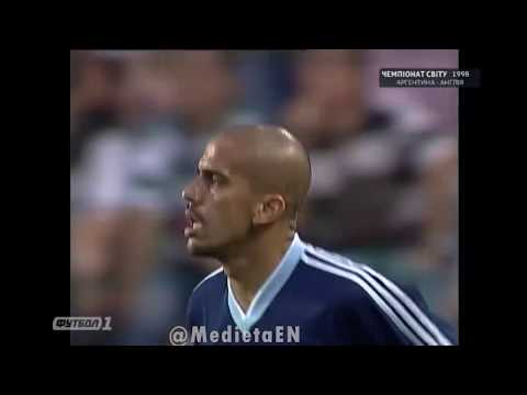 Juan Sebastian Veron vs England 1998 World Cup 720p