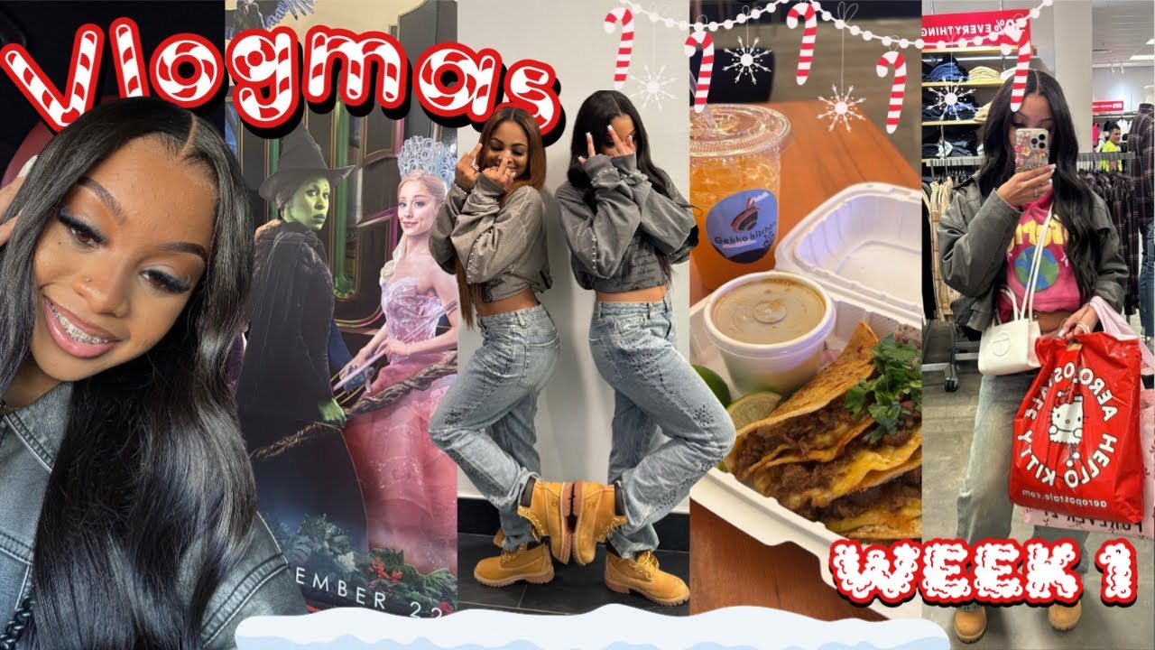 VLOGMAS WEEK 1 ️ | maintenance, photoshoot, thanksgiving, shopping ...
