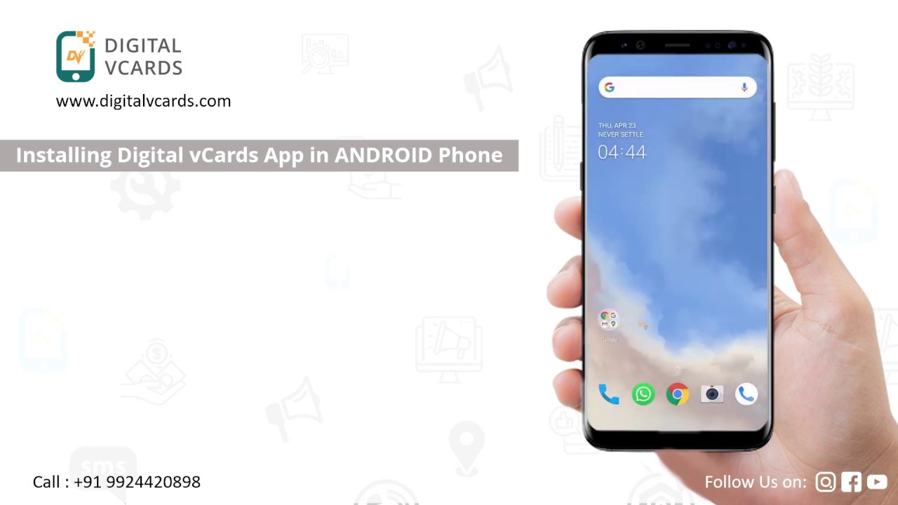 Digital vCards | App Install | in Android Phone - YouTube
