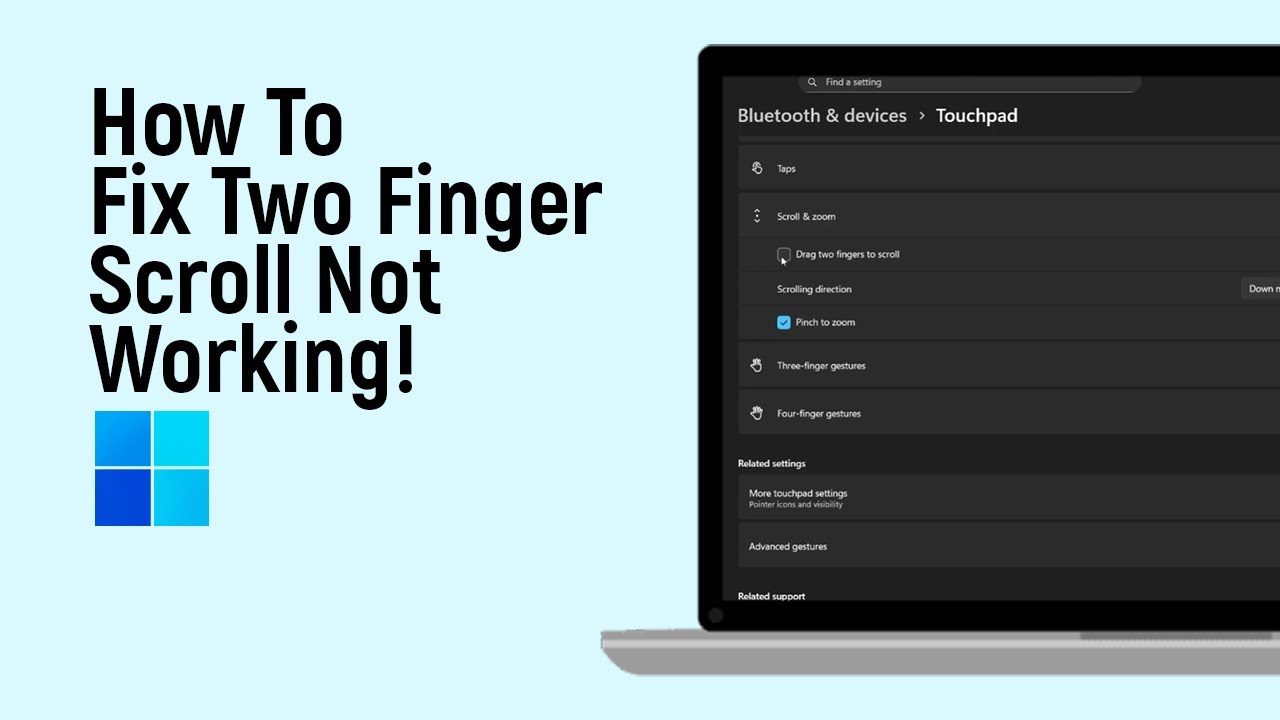 How To Fix Two Finger Scroll Not Working Windows 11 [easy] - YouTube