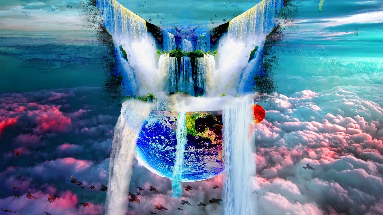 Waterfall Over Earth - Image Manipulation - Photoshop CS6 - YouTube