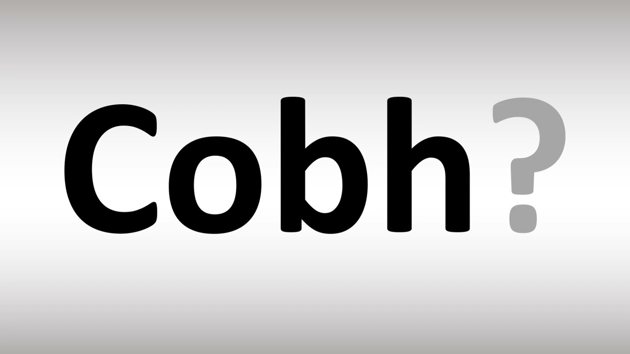 How to Pronounce Cobh - YouTube