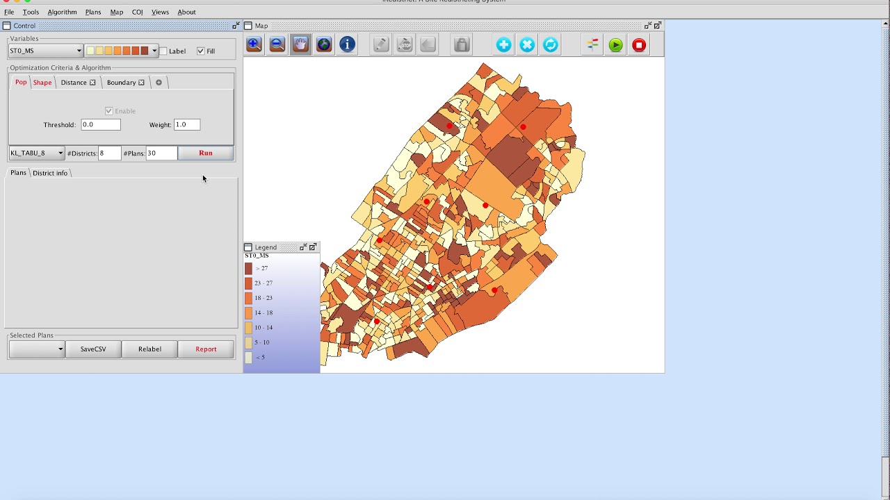 school redistricting —— creating multiple plans - YouTube