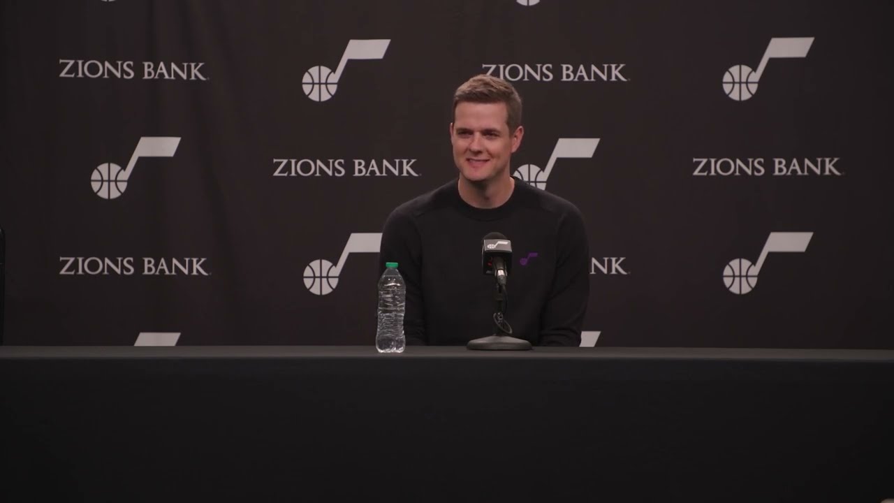 Utah Jazz Media Day 2022 | Justin Zanik & Coach Will Hardy - YouTube